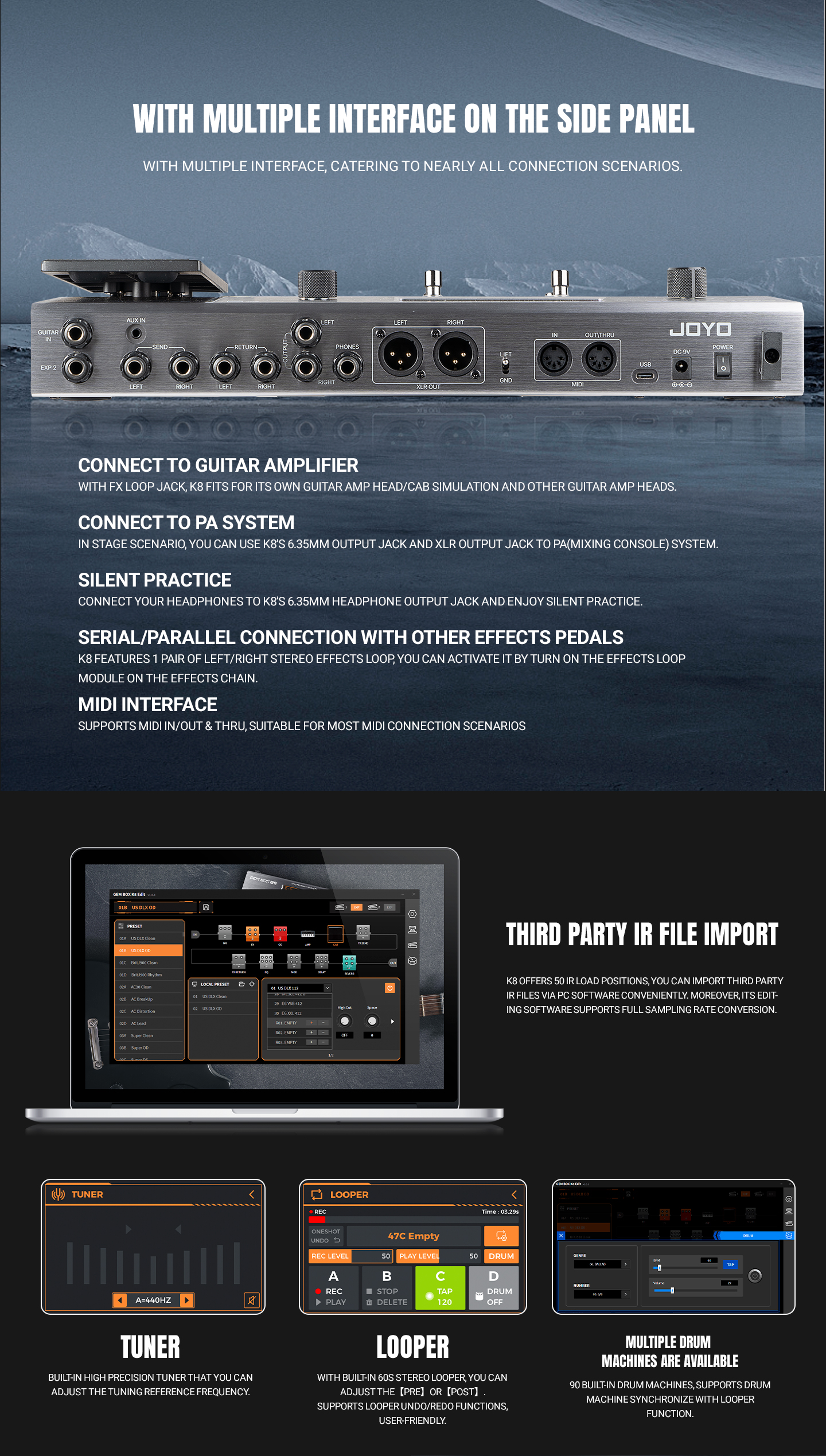 Joyo Gembox K8, la puesta al día de su pedalera multiefectos más popular | Guitarristas
